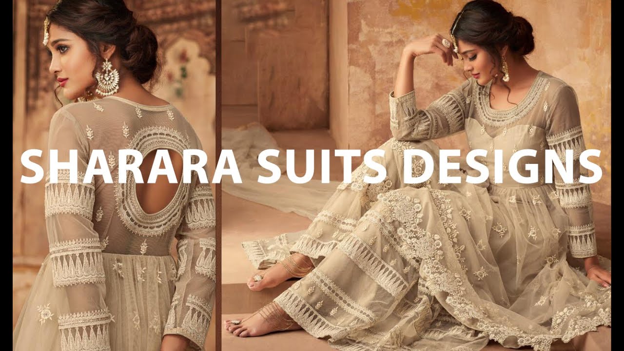 Sharara Salwar Suit Designs | Designer Sharara Suit For Wedding ...