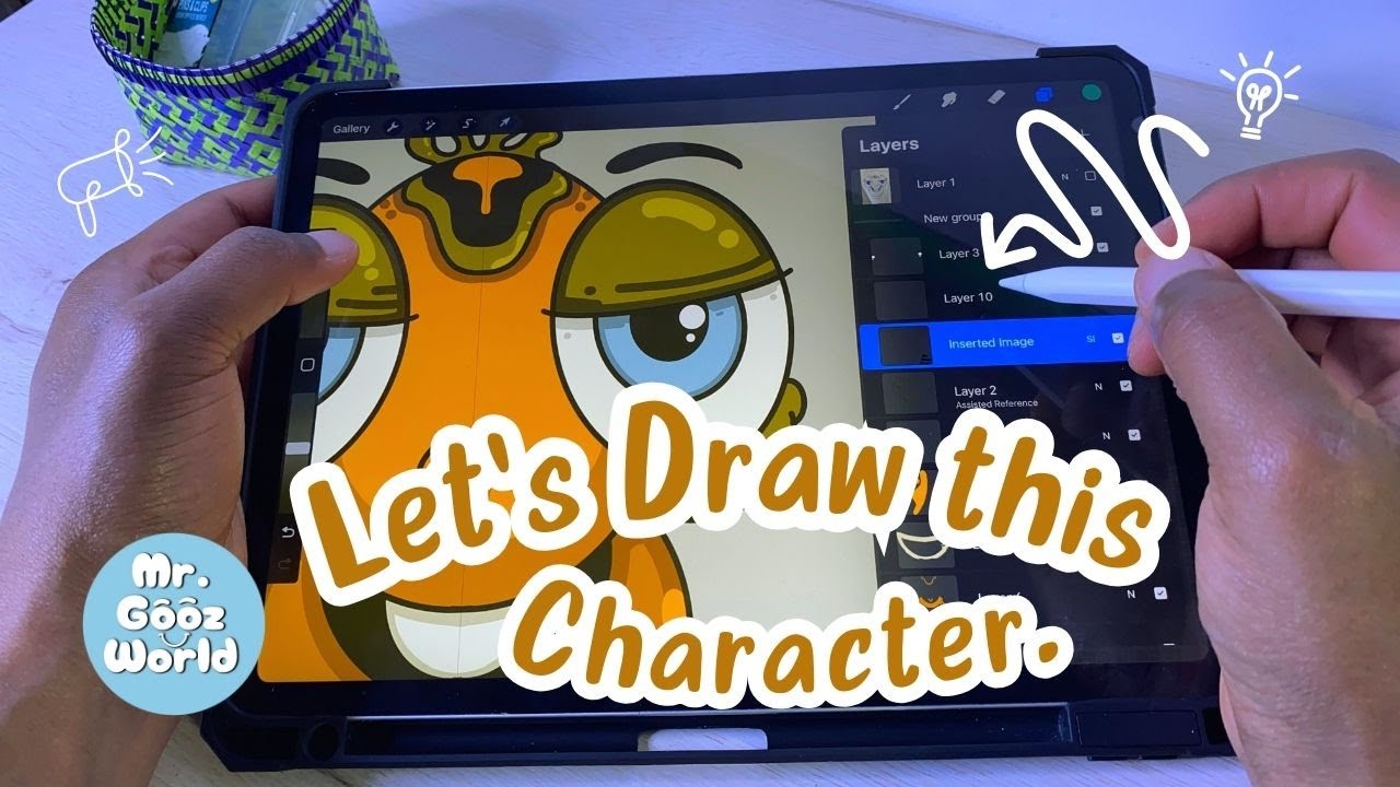 Digital Art Process: Recreating My Sketch drawing in Procreate Ep 6 - YouTube