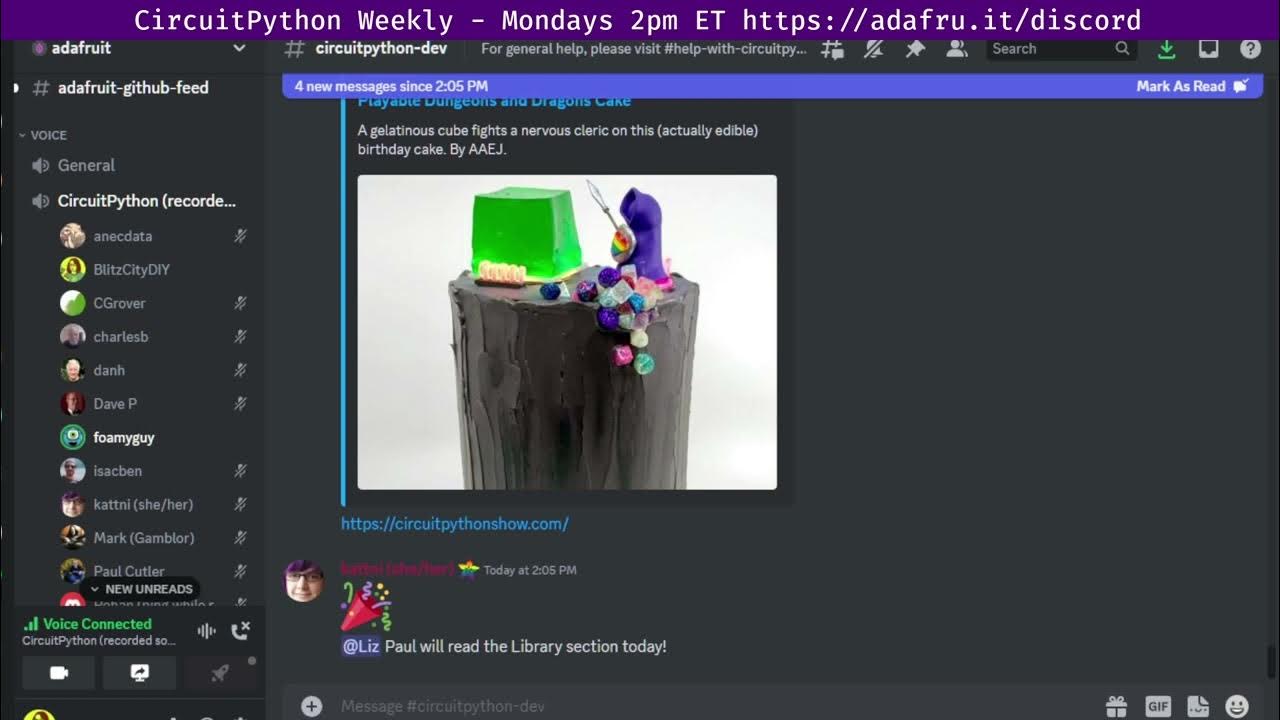 CircuitPython Weekly Meeting for April 10, 2023 @circuitpython #circuitpython #adafruit - YouTube