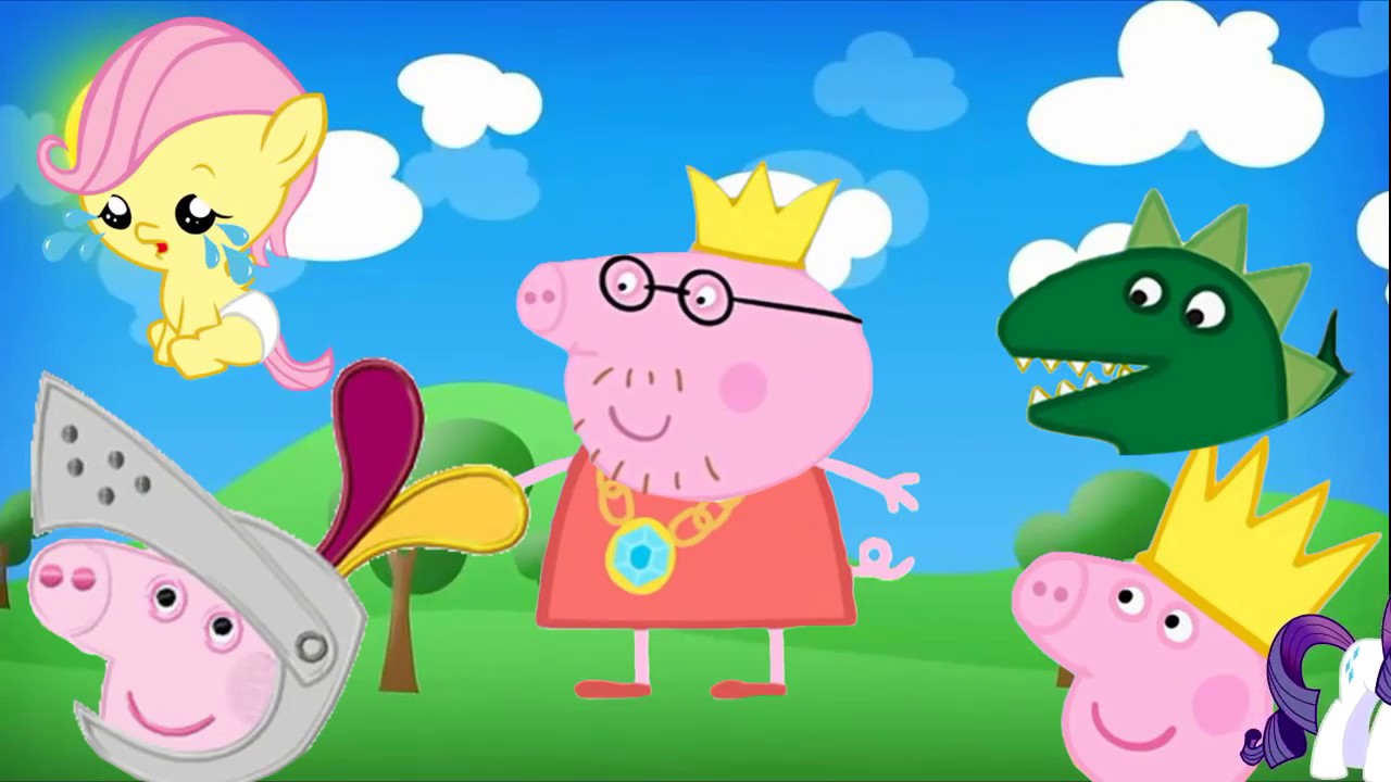 Wrong Heads Princess Peppa Pig Dragon King Daddy George Knight Nursery ...