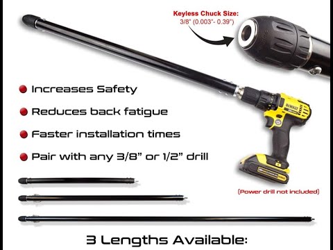 Drill Extension With Chuck - YouTube