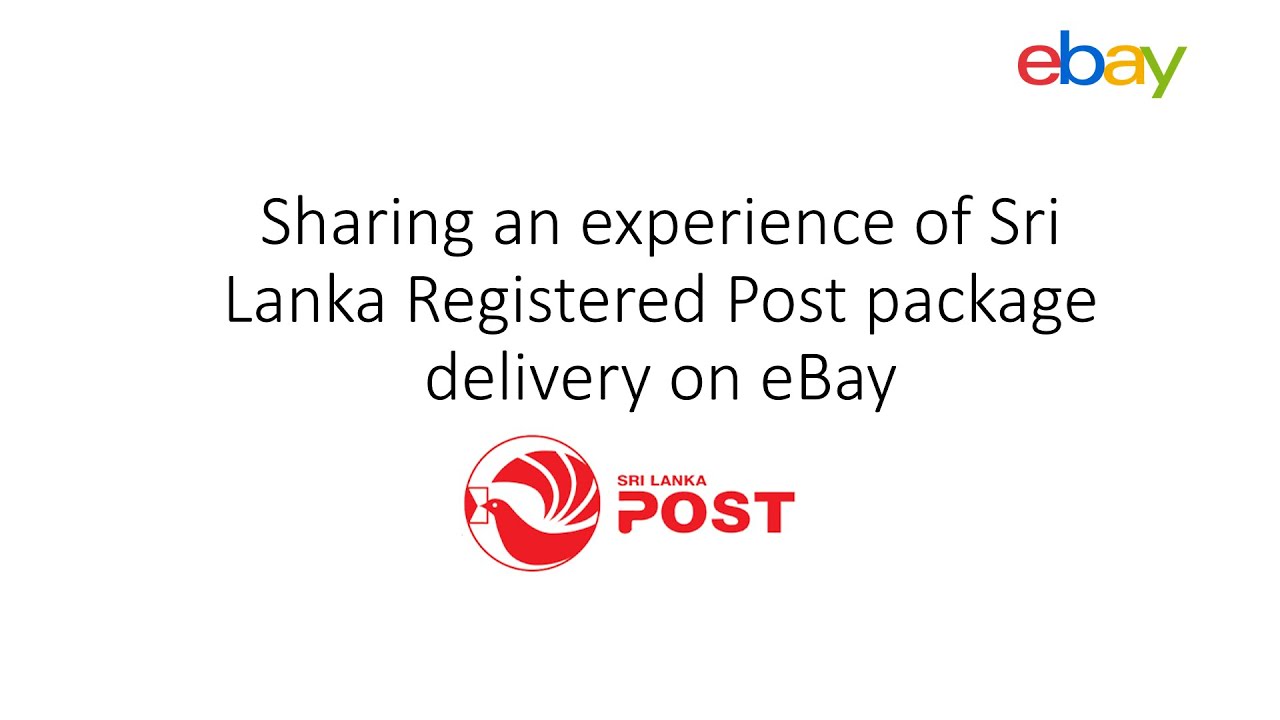 Sharing an experience of Sri Lanka Registered Post package delivery on ...