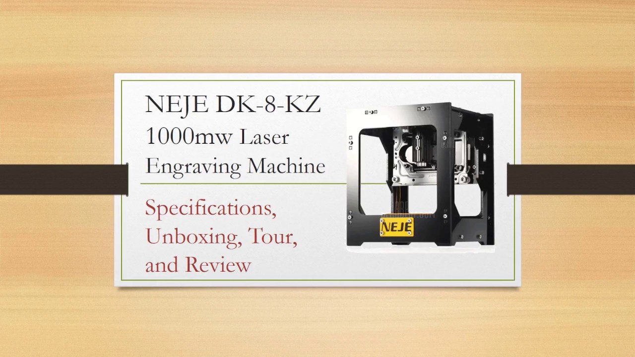 NEJE DK-8-KZ 1000mW Laser Engraver - YouTube