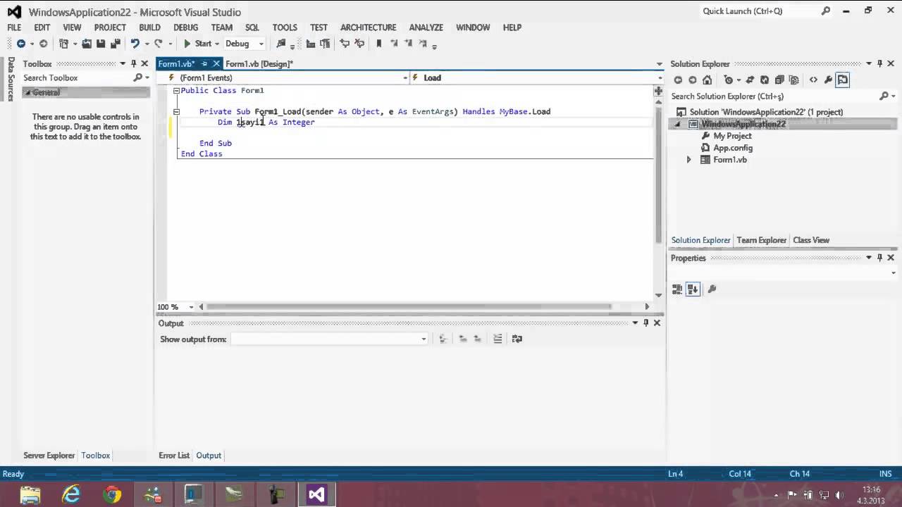 Vb.net Değişkenler Sabitler Ve Structure Yapısı - YouTube