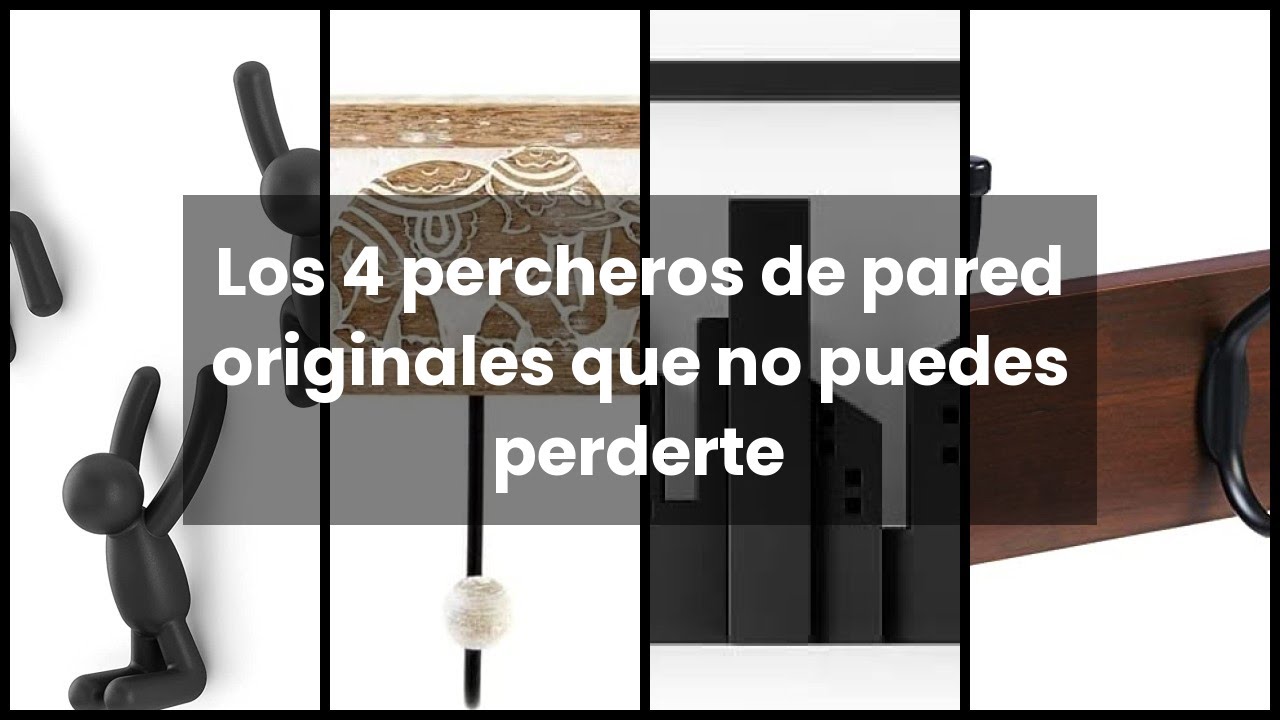 【PERCHEROS PARED ORIGINALES】Los 4 percheros de pared originales que no ...