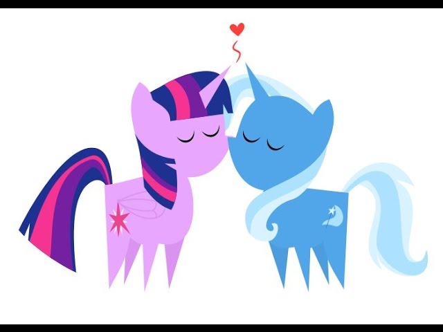Mlp Trixie And Twilight Kiss
