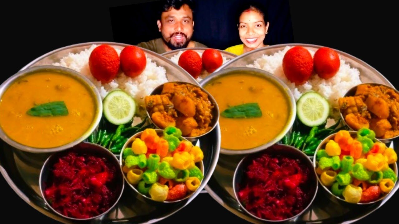 egg curry and rice eating challenge || Rice eating competition - YouTube