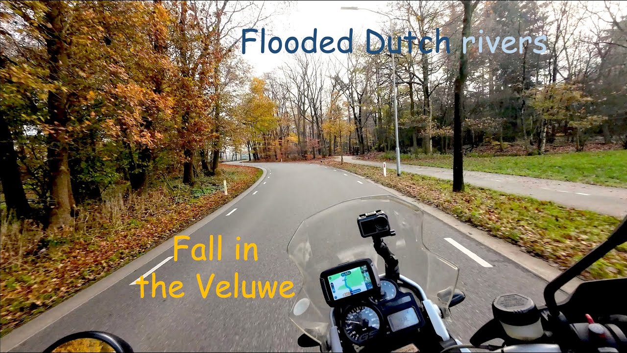 Motor daytrip, Dutch fall colours & High water in the rivers - YouTube