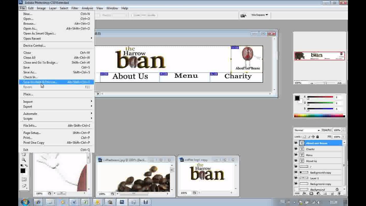 Adobe Photoshop Slice tool tutorial - YouTube