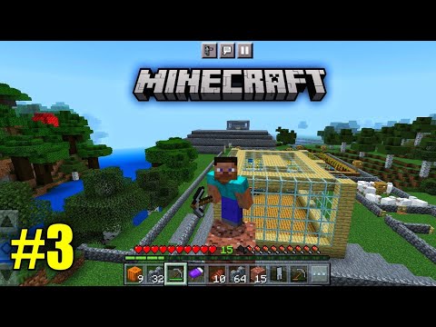 MY NEW FARM AND GLASS HOUSE || MINECRAFT GAMEPLAY #3 - YouTube