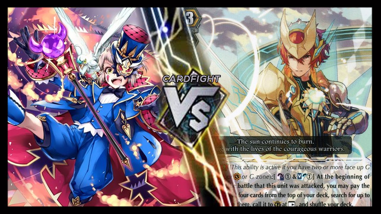 Cardfight!! Vanguard: Harri (Pale Moon) VS Gurguit (Gold Paladin) Area ...