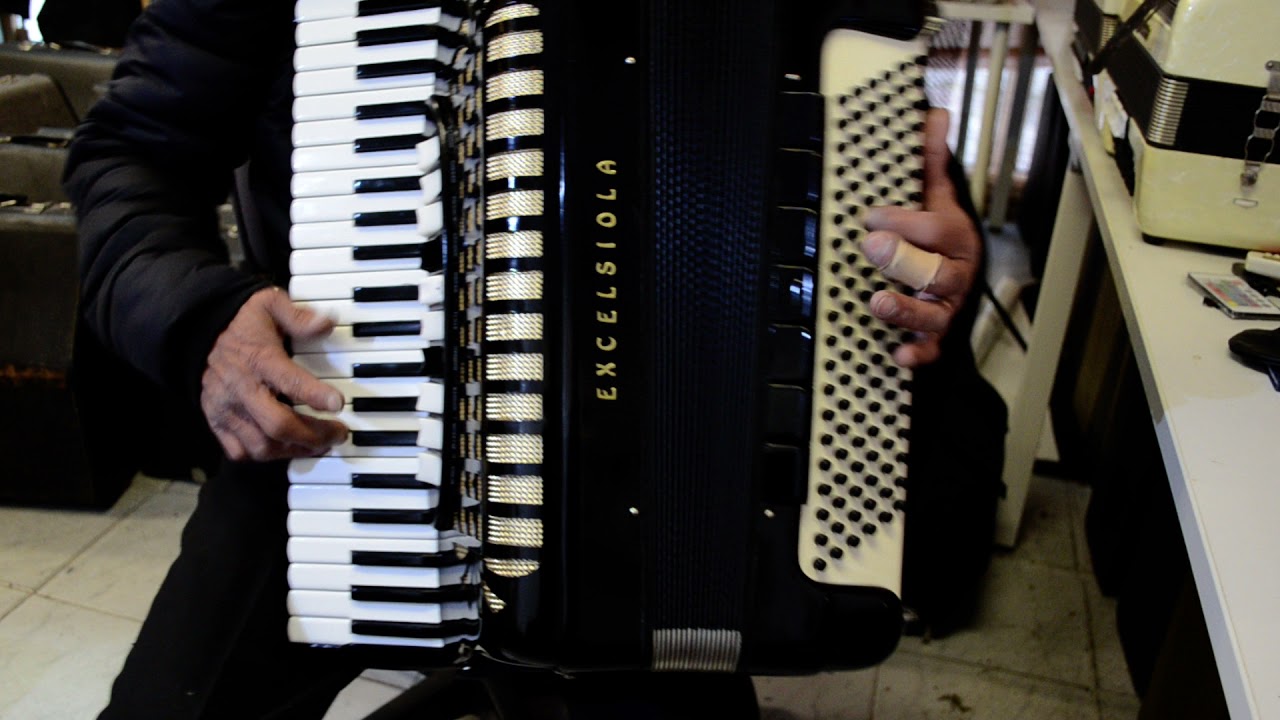 Custom Made Top Italian Cassotto Accordion Excelsiola 120 bass,17 sw ...