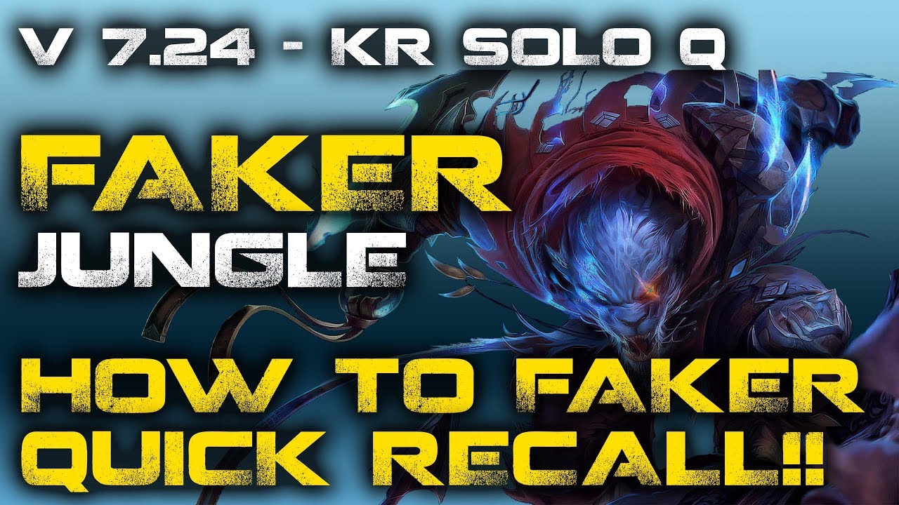 How to Faker Quick Recall || Challenger Replays || Faker Funny Moments ...