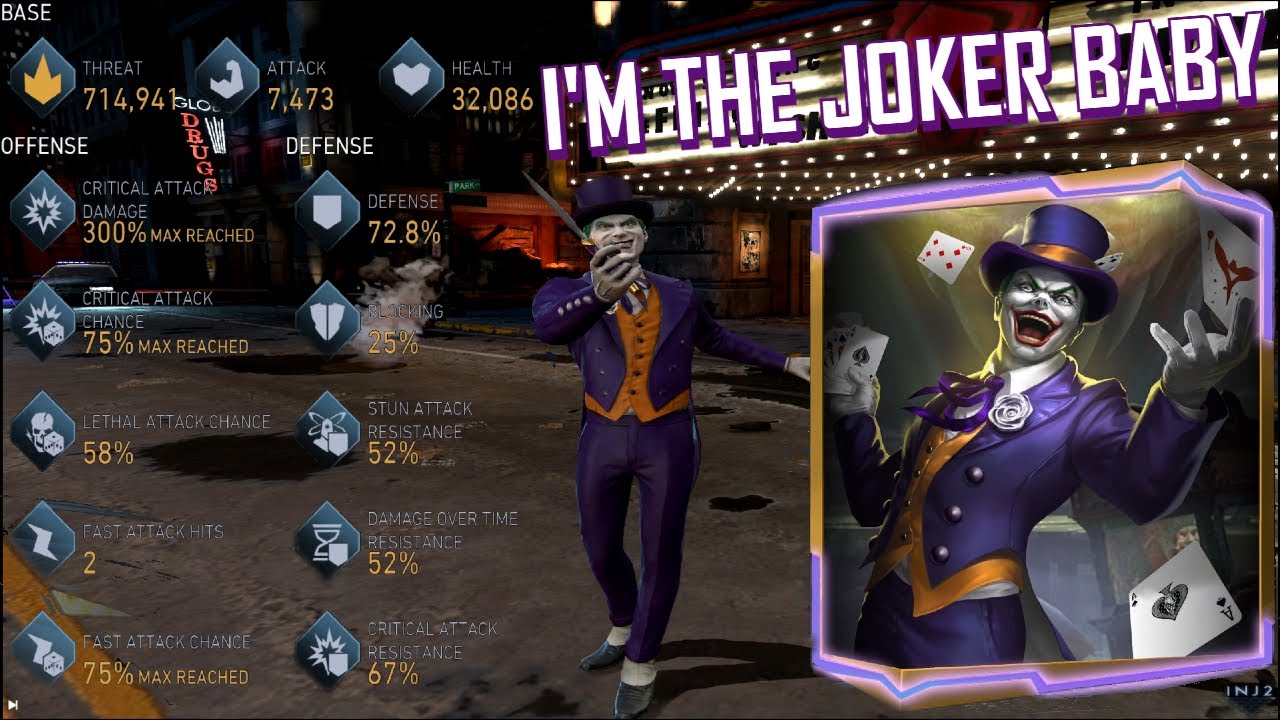 Last Laugh Joker Build & Gameplay | Injustice 2 Mobile - YouTube