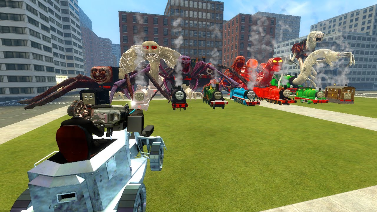 I Become Cameraman APC vs All Thomas and Monster Cursed in Garry's Mod ...