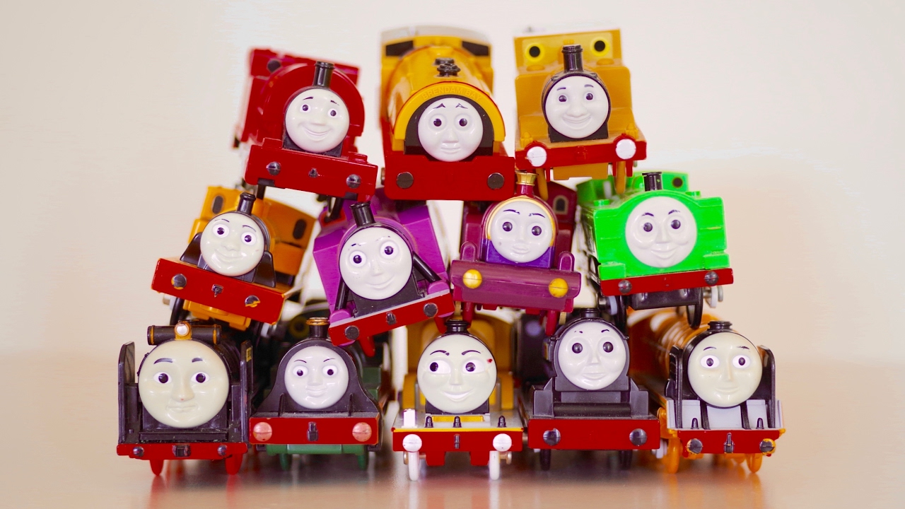 Thomas & Friends Round face Square face トーマス まるい顔しかくい顔 Education まるとしかく ...