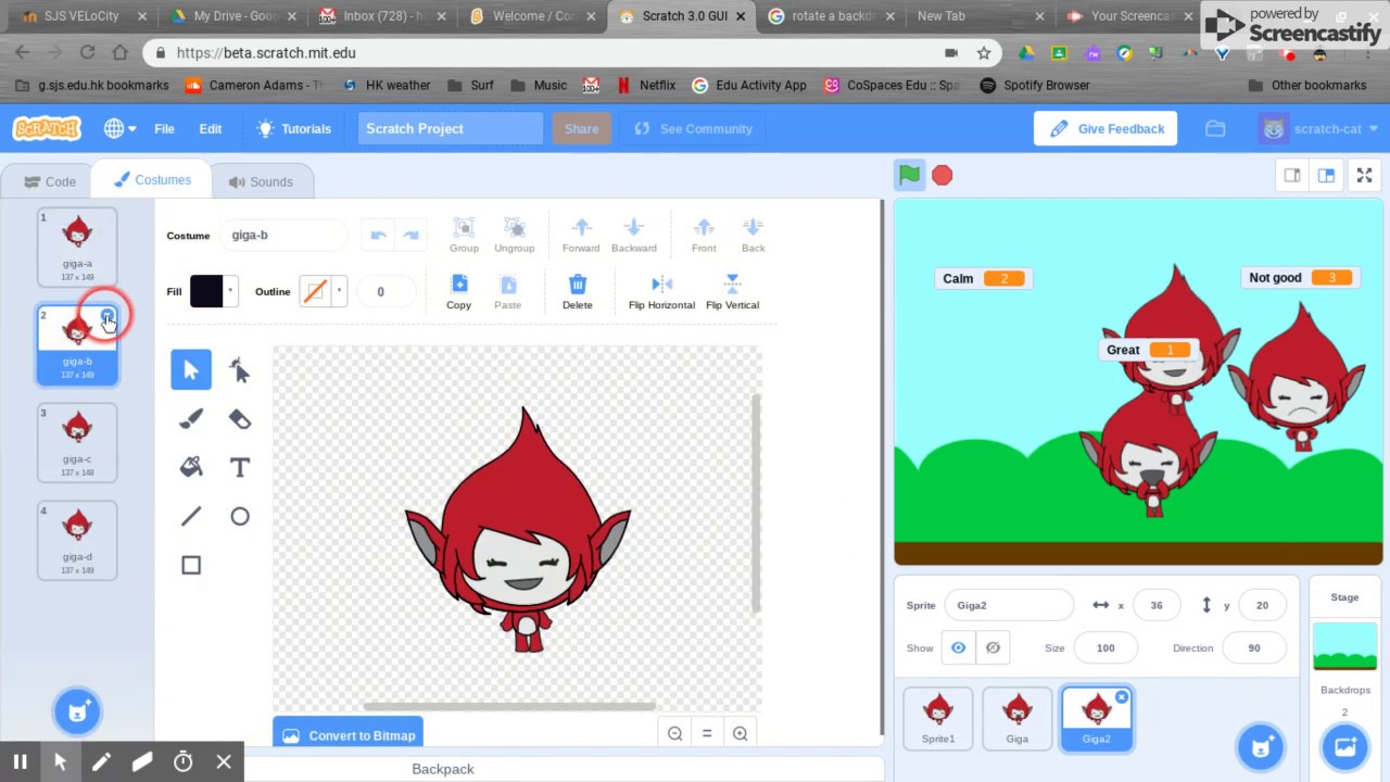 Scratch 3.0 Class survey Part 2 Backdrops and sprite costumes - YouTube