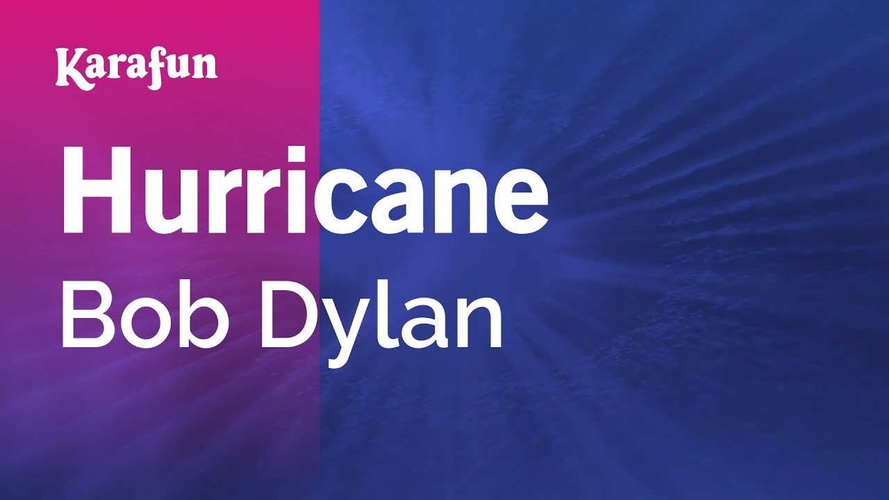 Hurricane - Bob Dylan | Karaoke Version | KaraFun - YouTube