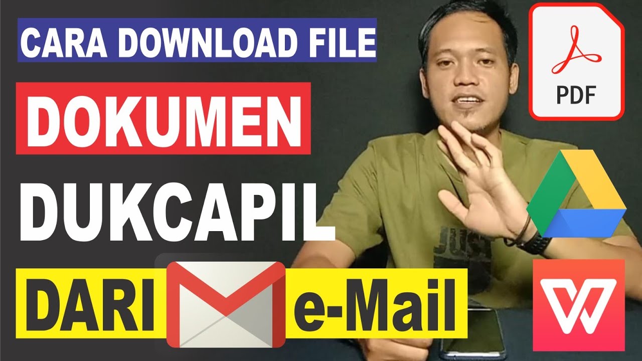 CARA DOWNLOAD FILE PDF DOKUMEN DUKCAPIL DARI EMAIL - YouTube