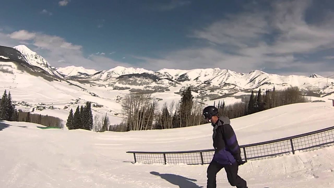 Snowboarding - Mt. Crested Butte, Colorado - Spring Break 2014 - GoPro ...
