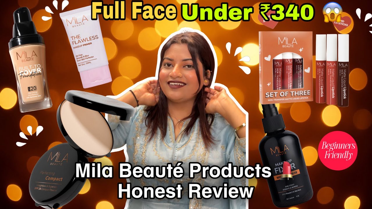 Testing Full Face of Mila Beauté Makeup Under ₹340 | Honest Review for ...