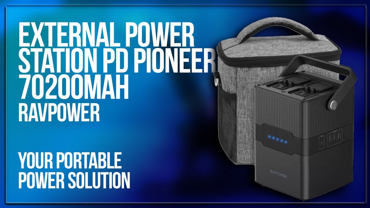 Ravpower PD Pioneer 70200mAh External Power Station - YouTube