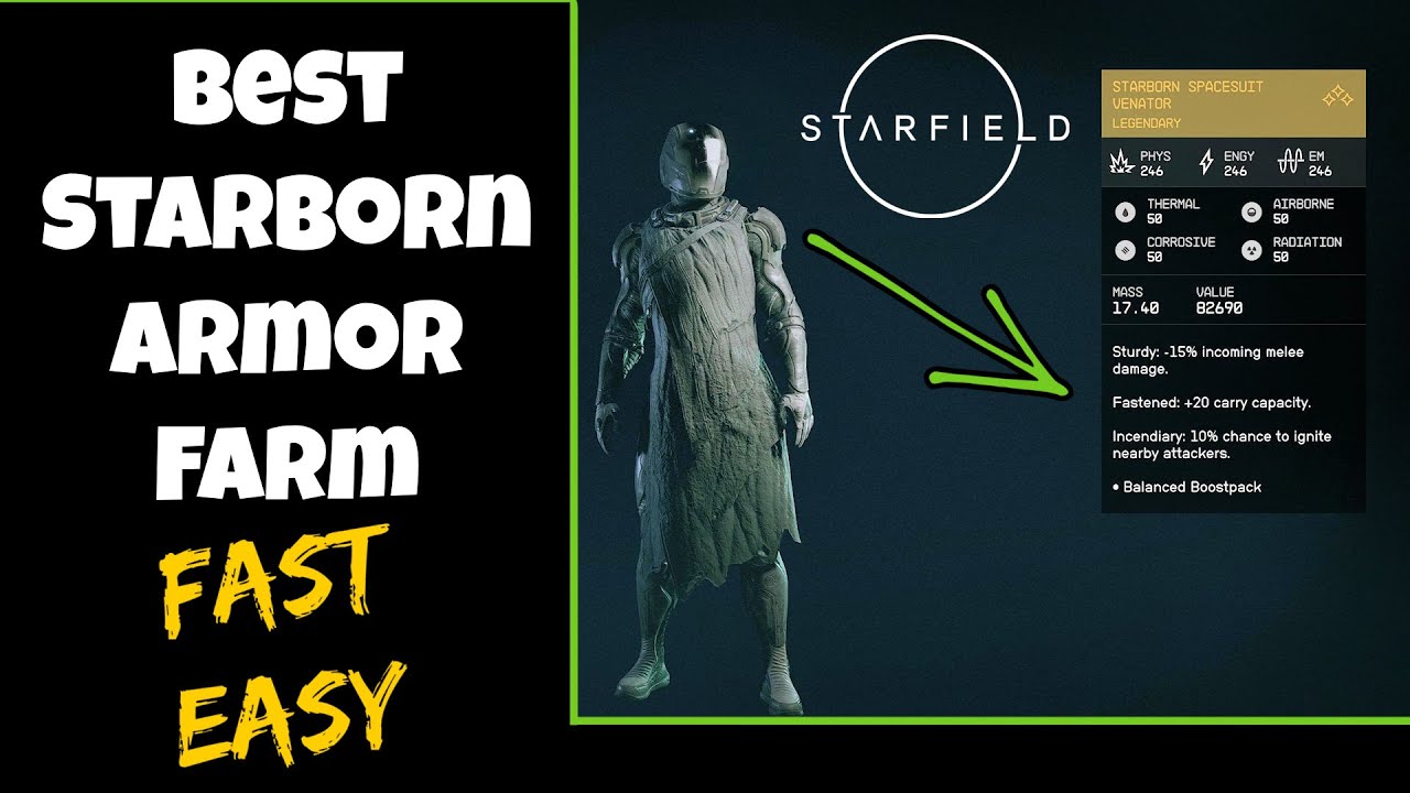 Starfield Best Way to Farm Starborn Armor - God Roll Armor - Easy ...