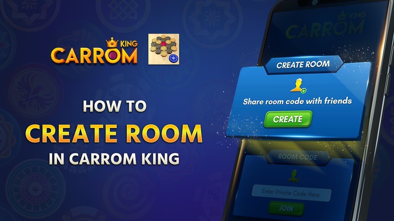 How to create room in Carrom King 👑 - YouTube