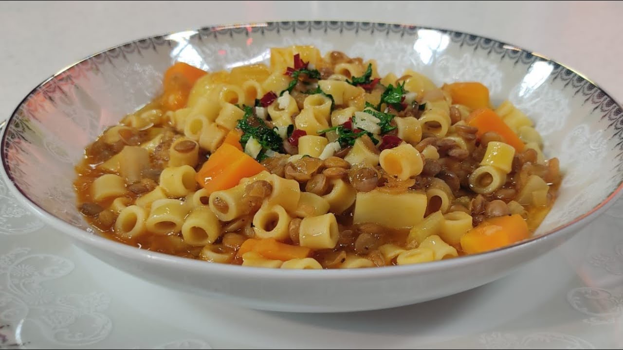 Shije Shtëpie - Një pjatë e shijshme me thjerrëza dhe makarona nga Znj ...