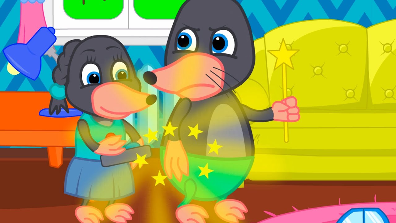 Benny Mole and Friends - Angry Giant Cartoon for Kids - YouTube