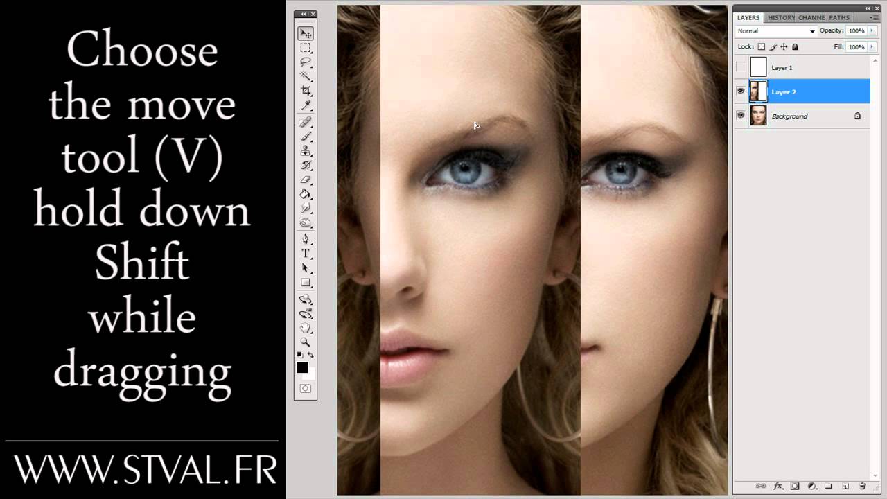 How to create a symmetrical face - YouTube