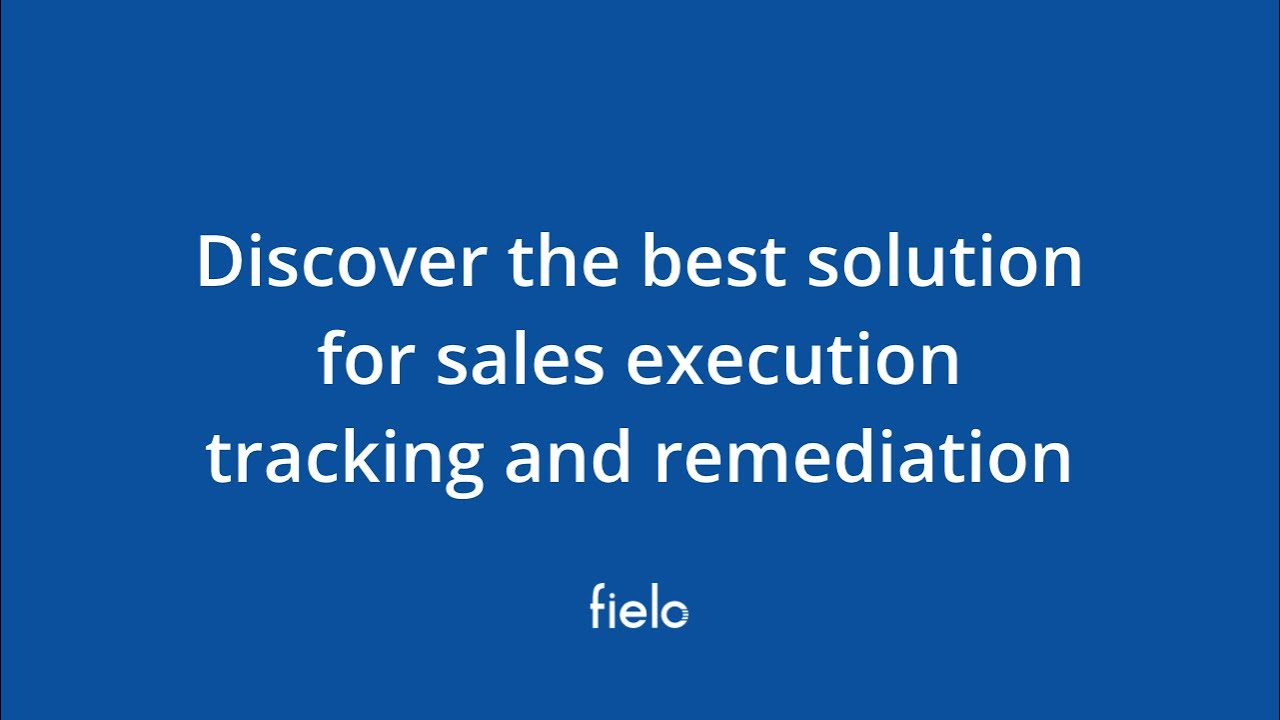 Fielo RevOps: The Best Solution for Sales Execution Tracking - YouTube