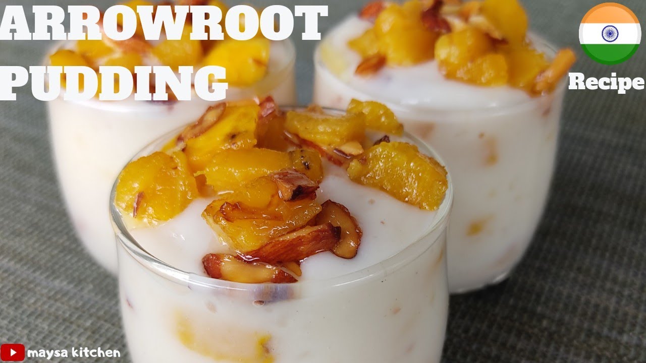 EASY ARROWROOT PUDDING | IFTAR SPECIAL PUDDING | EASY PUDDING - YouTube