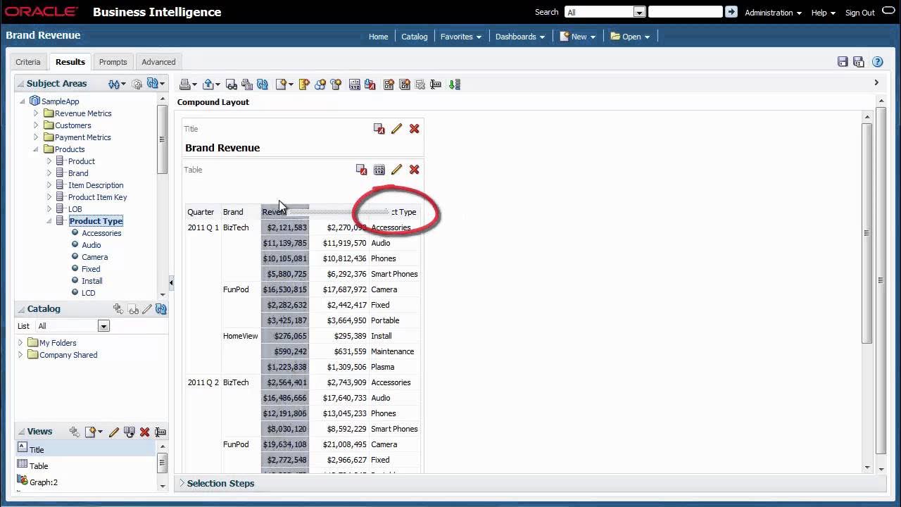 Adding and Removing Columns in Analyses Using Oracle BI EE - YouTube