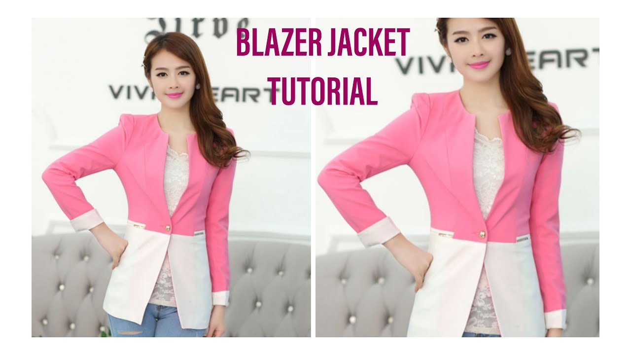 BLAZER JACKET TUTORIAL | HOW TO MAKE A BLAZER - YouTube