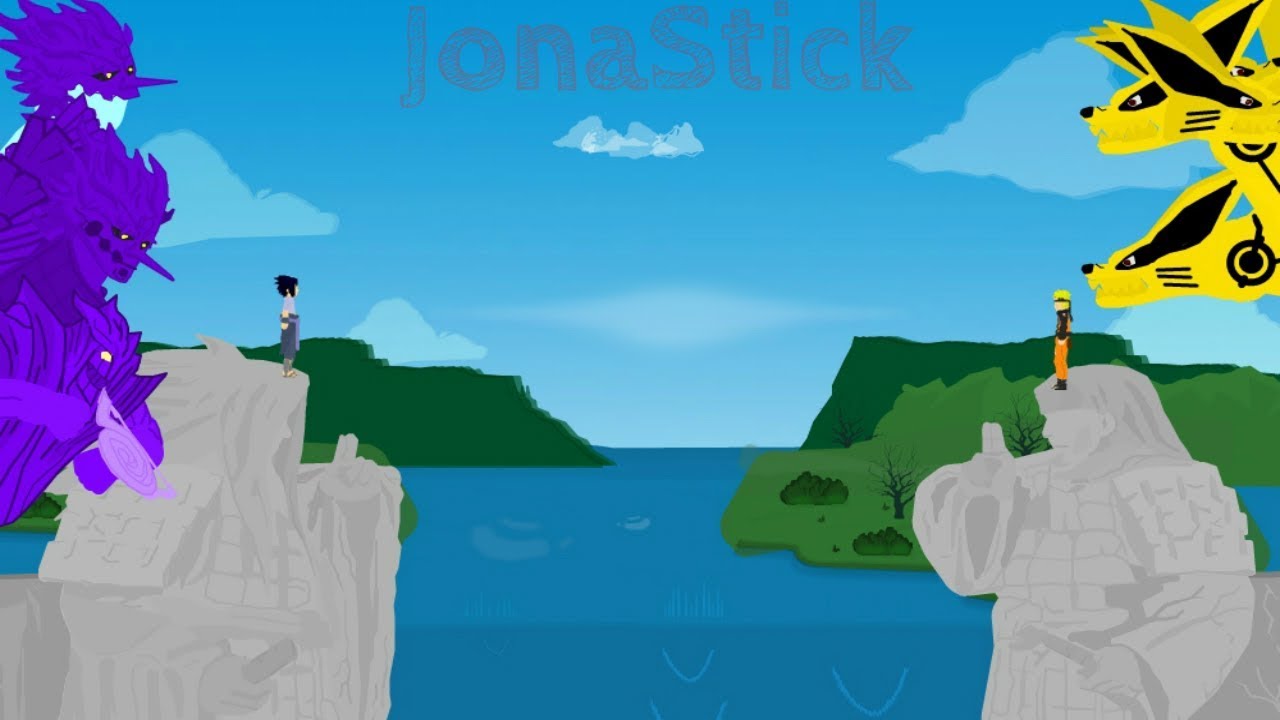 Naruto vs Sasuke Stick Fight- JonaStick - YouTube