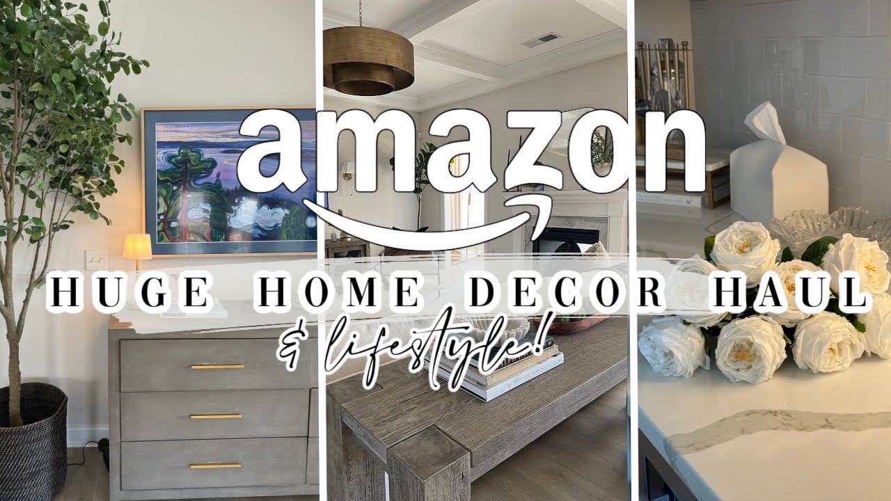 *HUGE* AMAZON HAUL | AMAZON MUST-HAVES | HOME DECOR & LIFESTYLE - YouTube