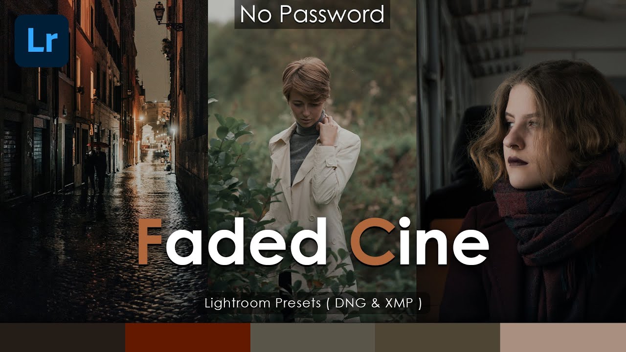 Lightroom tutorial - Faded Cine editing - Free presets - YouTube