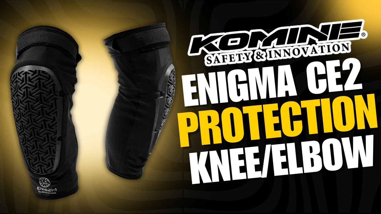 KOMINE ENIGMA CE2 THROUGH KNEE GUARD BLACK | REVIEW | ELBOW/KNEE ...