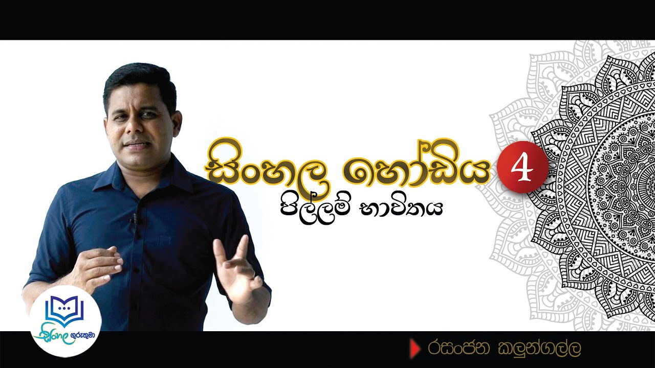Sinhala Akshara Malawa 04 | පිල්ලම් භාවිතය | Rasanjana Kalungalla ...