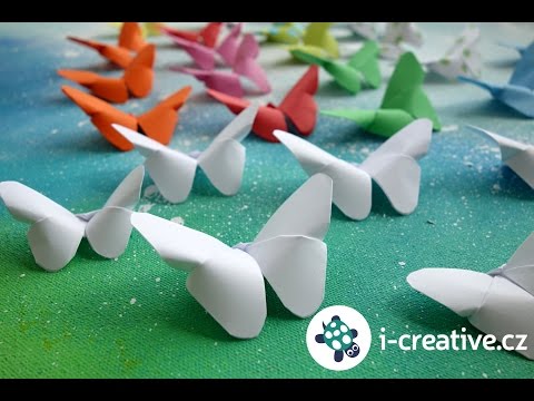 Origami motýl - návod