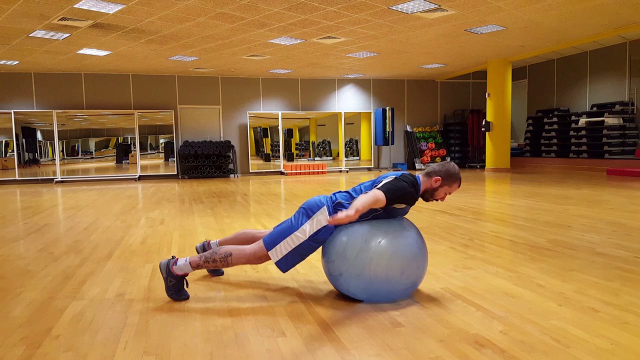 Swiss Ball Prone Scapular Retraction and Depression A Lukasz Lojas ...