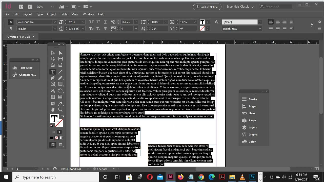 INDESIGN Thread Text - YouTube