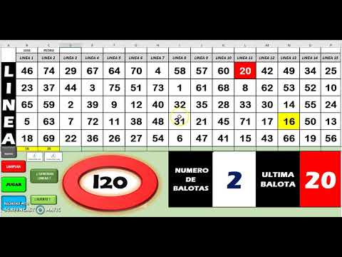JUEGO SUPER BINGO LINEA CON MACROS - YouTube