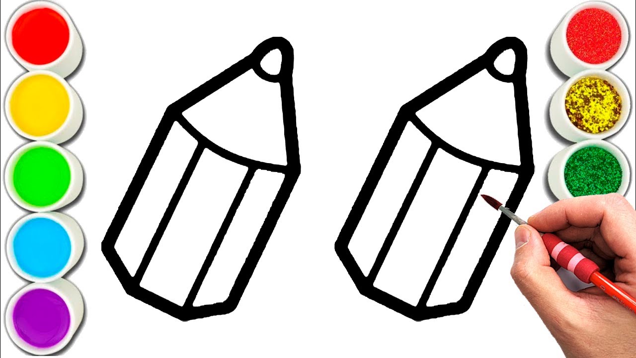 Pencil Drawing, Painting & Coloring For Kids and Toddlers_ Child Art ...