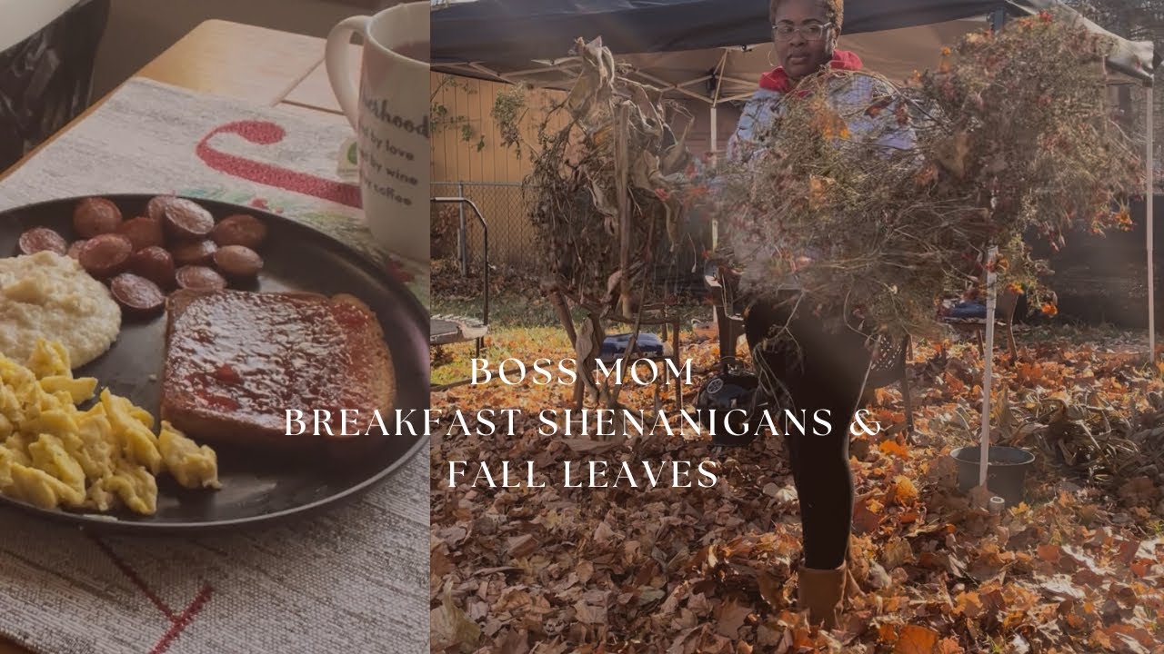 Boss Mom | Breakfast Shenanigans & Fall Leaves 🍁 - YouTube