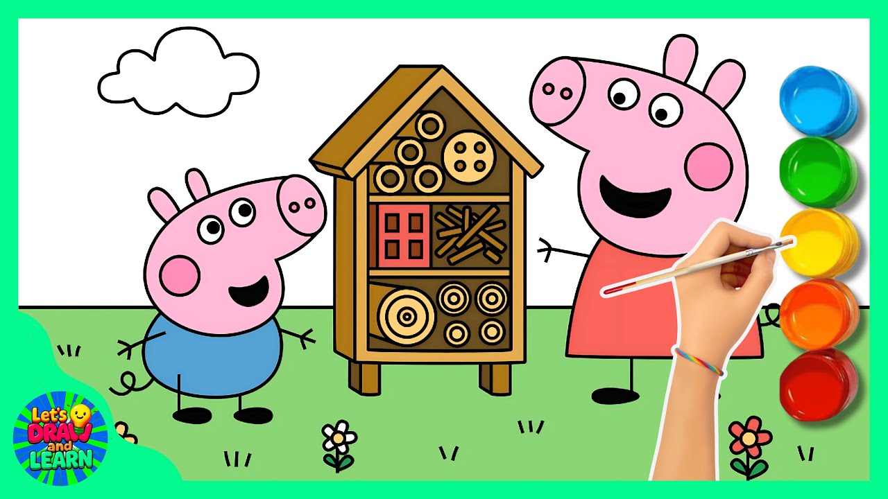 Peppa Pig | Bug Hotel | Peppa Pig | Family Kids Drawing I Let’s Draw ...