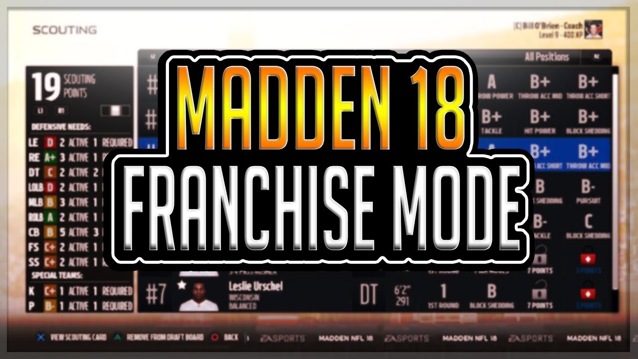 EVERYTHING YOU NEED TO KNOW ABOUT MADDEN 18 FRANCHISE MODE!!!!! - YouTube