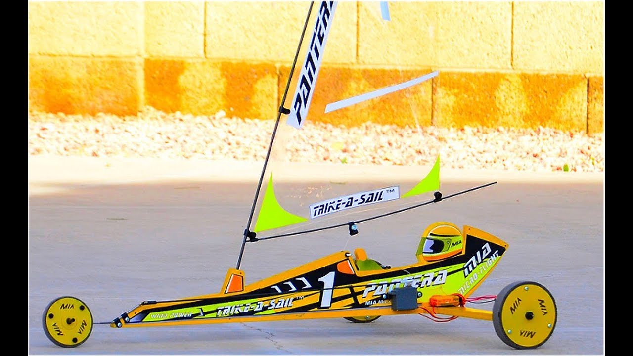 RC Landyacht - Air Powered Car - MIA Pantera Trike-a-Sail Powered Char ...