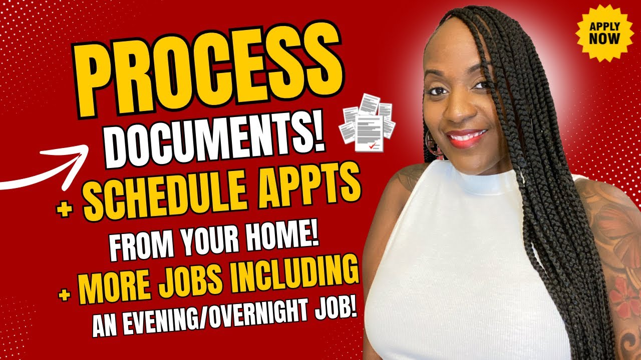 📵A NO PHONE JOB! PROCESS DOCUMENTS! + SCHEDULE APPOINTMENTS AT HOME ...